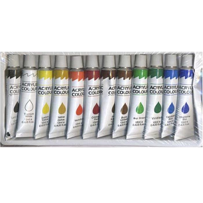CENTRUM ΑΚΡΥΛΙΚΑ ΧΡΩΜΑΤΑ 12 Χρώματα 12ml NON TOXIC | Βιβλιόκοσμος